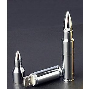 64 Gb USB Memory Stick Flash Pen Drive Mental Bullet Silver