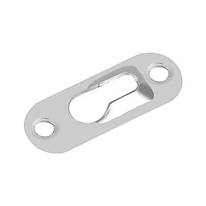 40 Pcs Durable 1.5mm Thick Tone Metal Keyhole Hanger Fasteners Unique Protruding Design for Picture Frames Hang Wall Indoor Silver