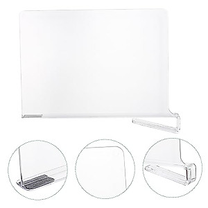 Parliky 2pcs Wardrobe Partition Drawer Dividers Shelf Separator Clear Clothes Organizer Book Dividers for Shelves Shelf Divider Clear Closet Organizer Drawer Separators Transparent Acrylic