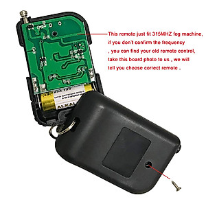 Sharelife Wireless Remote Controller Receiver Replacement Part for 400 500 900W Fog Smoke Machine Part Remote Fit for Frequency 315