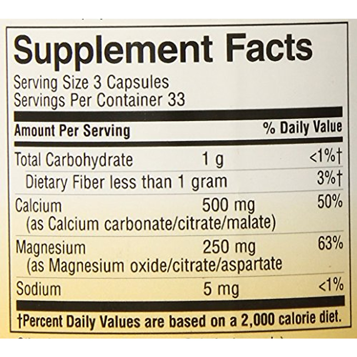 Nature's Way Calcium & Magnesium Mineral Complex, Supports Bone Health*, 750 mg per serving, 100 Capsules