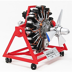 Atlantis STEM Wright Cyclone Engine 1/12 Scale Plastic Model kit Made in The USA