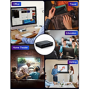 HYSTOU Mini PC, AMD Ryzen 9 5900HX, 64GB RAM, Windows 11 Pro, 2.4Gbps WiFi6, BT5.2, 4K UHD Triple Display, 2x M.2 SSD, 2.5" HDD, 7" Touch Screen, 128GB SSD