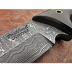 Poshland TR-170 Custom Handmade Damascus Steel 10 Inches Tanto Knife - Perfect Grip G10 Handle