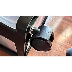 4 Caster Wheels for Plastic Drawers Carts & Storage Drawer Units 2" Replacement Casters by NUMBERNYC