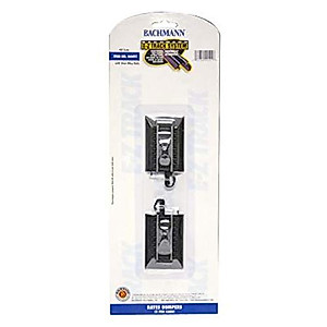 E-Z Track(R) w/Steel Rail & Black Roadbed - Hayes Wheel Stops (Track Bumpers) pkg(2)