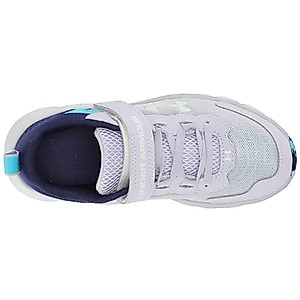 Under Armour Girls' Pre-School Assert 9 Alternate Closure, (502) Nebula Purple/Sonar Blue/White, 2, US