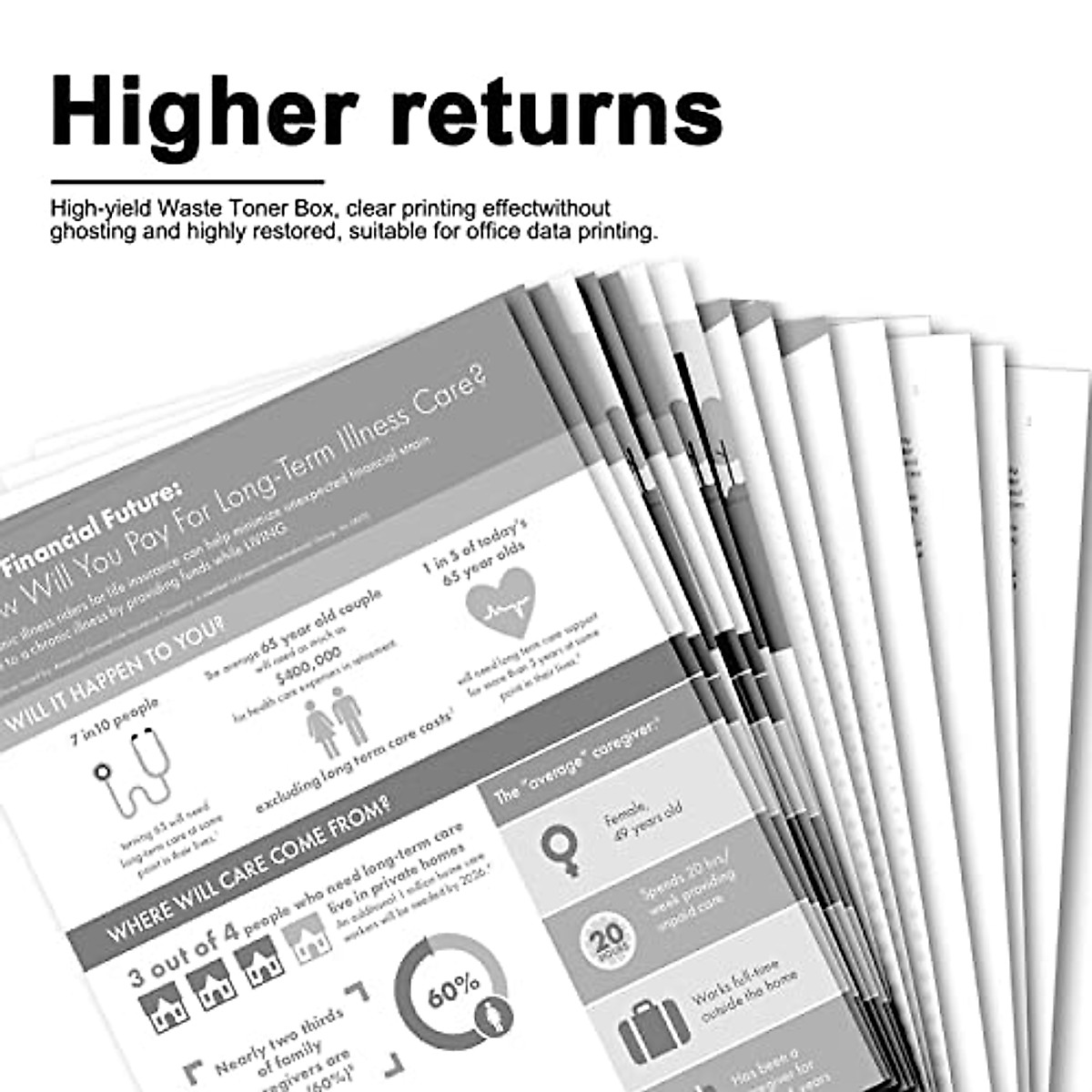 MYSEC Waste Cartridge Compatible 78C0W00 Waste Toner Box Replacement for Lexmark CS321CS421dn CS514 CS421 514 CX421 CX522 CX622 Printers
