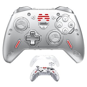 BEITONG Zeus 2 Elite Wireless Controller for PC Windows,Steam Deck,Android,Switch Gaming,Customize Module Assembly/Optical Buttons/1000 mAh/Motion Control/Vibratable Triggers (Galaxy Silver)