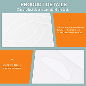 Ciieeo Quilt Stencil 2Pcs Quilting Creations Stencils for Machine and Hand Quilting Quilt Plastic Stencils for Borders