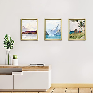 LaVie Home 8x10 Picture Frames (6 Pack, Gold) Simple Designed Photo Frame with High Definition Glass for Wall Mount & Table Top Display, Set of 6 Classic Collection