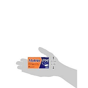 Motrin PM Caplets, 200 mg Ibuprofen & 38 mg Sleep Aid, Nighttime Relief for Minor Pains, 80 ct.