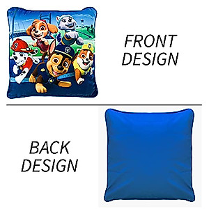 Franco Kids Bedding Soft Decorative Pillow Cover, 15 in x 15 in, Paw Patrol