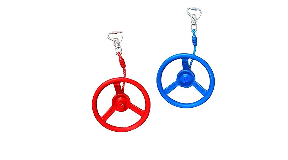 Ninja Swing Wheel Obstacle for Outdoor Play - Kids Fun
