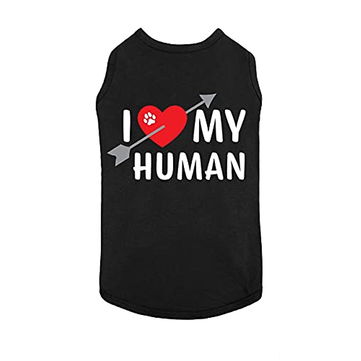 Apparelyn Cute Heart My Dog & Human - Matching Pet and Owner Shirt Set