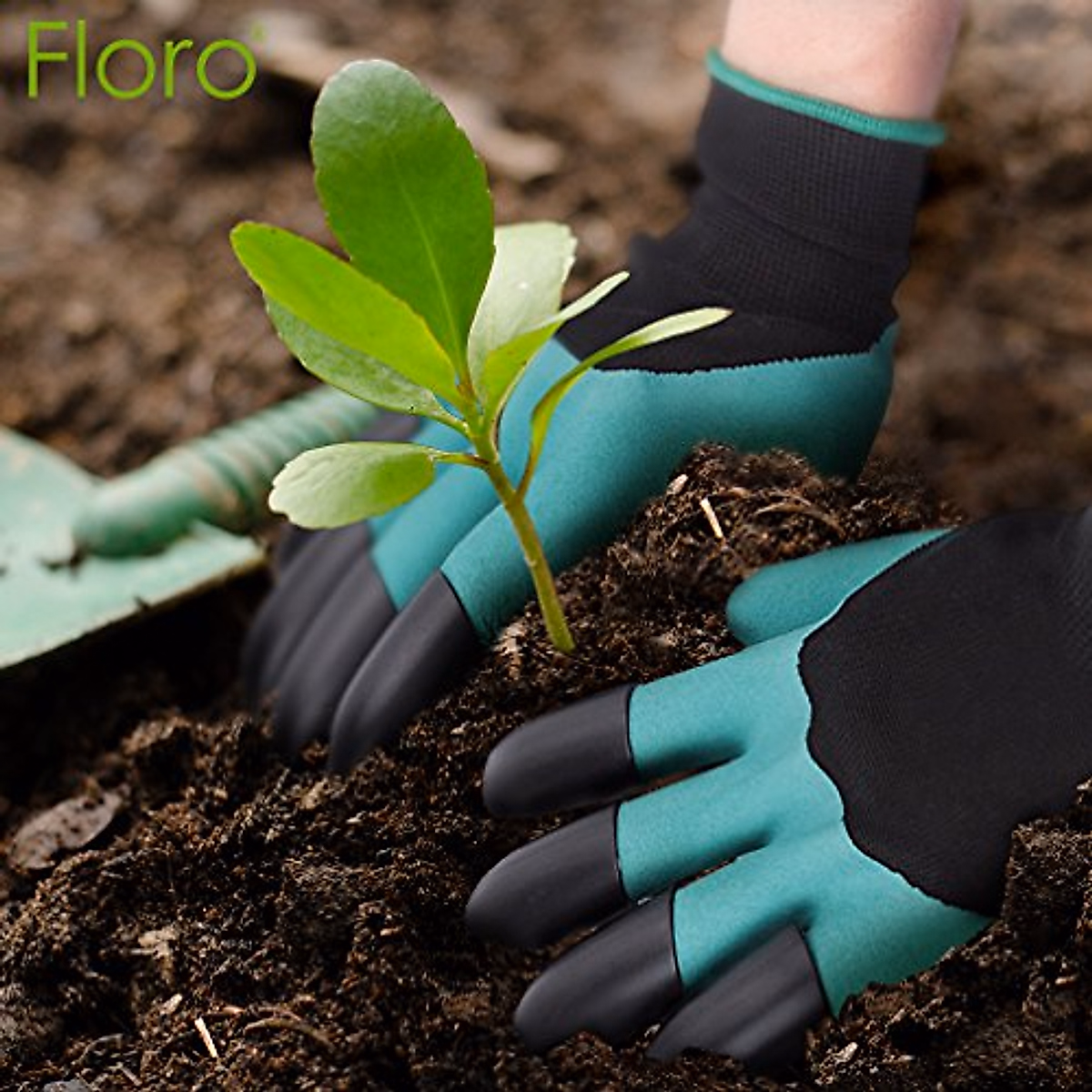 Floro Garden Gloves with Claws, Chicken Coop Cleaning, for Digging, Pruning & Poking, All in One Gardening Tool, Durable Hand Protectors, handwear for Gardeners & DIY Hobbyists