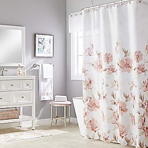 SKL Home Saturday Knight Misty Floral Wastebasket, Pink