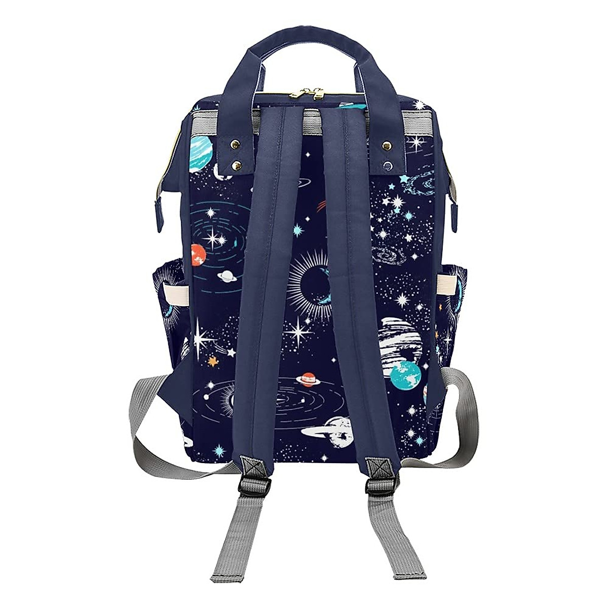 XOZOTY Nebula Outer Space Diaper Bag Nappy Bag Nursing Baby Bags Mommy Backpack Casual Travel Bag for Mom Girl Gifts