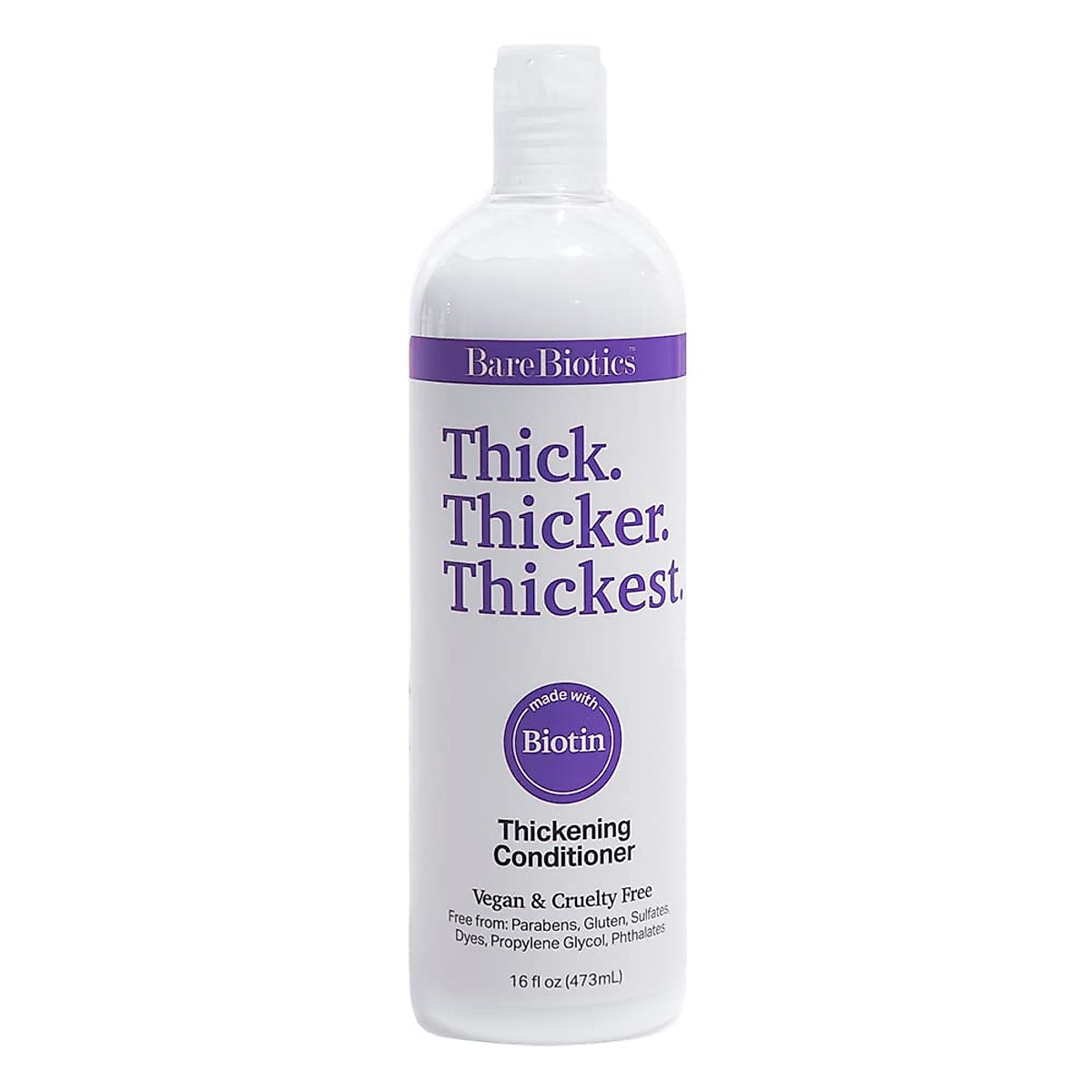 BARE BIOTICS Thick. Thicker. Thickest. Thickening Conditioner, 16 fl. Ounces