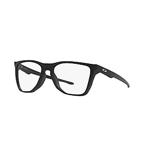 Oakley Men's Ox8058 The Cut Square Prescription Eyewear Frames, Satin Black/Demo Lens, 56 mm