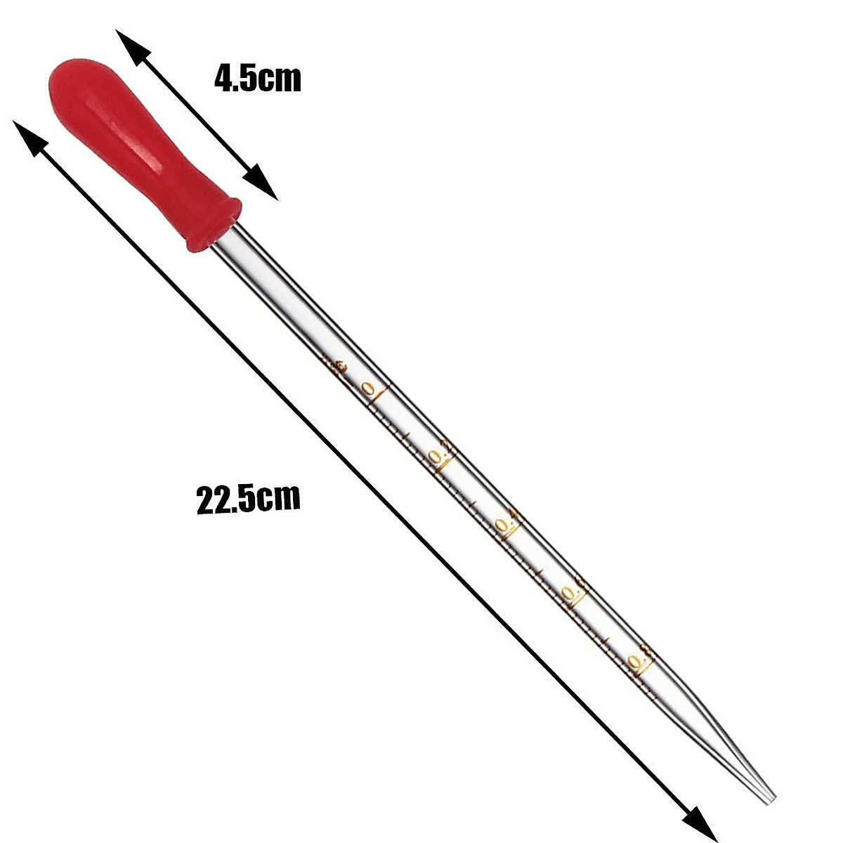OESS Thick Glass Graduated Dropper Pipettes Silicone Rubber Caps 1ml 2ml 5ml 10ml