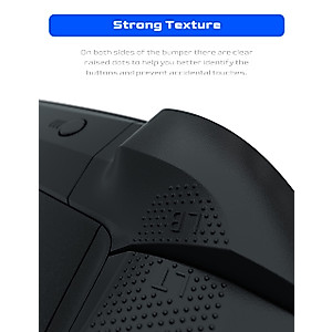 Benseager Replacement Bumper for Xbox Series X Controller, LB RB Bumper Button Replacement Parts for Xbox Series X/S Controller (Black&White)