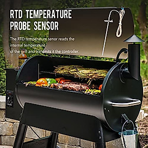 Stanbroil Replacement for Traeger Digital Controller Kit, Upgraded BBQ Temperature Controller with 7" RTD Temperature Sensor Probe Fit for Traeger Pellet Grills