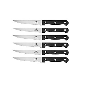 Little Chef Steak Knives Steak Knife Set - Premium Stainless Steel Steak Knives set of 6