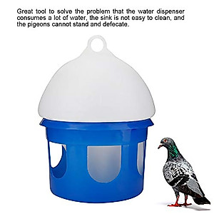 TOPINCN Pigeon Feeder, 2L/4L/6.5L Large Capacity Pigeon Waterer Automatic Bird Pigeon Feeder ABS Plastic Water Dispenser Waterer(2L)