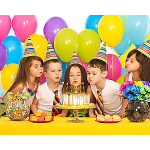 Hosuly Mexican Fiesta Tablecloth 54 x 108'' Party Plastic Tablecloth Striped Table Cover for Mexican Fiesta Party Decorations(Simple Style, 6 Pcs)