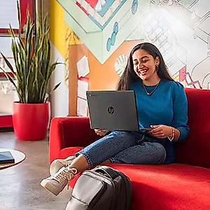 HP 2023 Newest Chromebook Laptop, 14 Inch Display, Intel Celeron N4120 Processor, 4GB RAM, 64GB eMMC, Intel UHD Graphics 600, WiFi, Bluetooth, Chrome OS, Modern Gray, Bundle with JAWFOAL