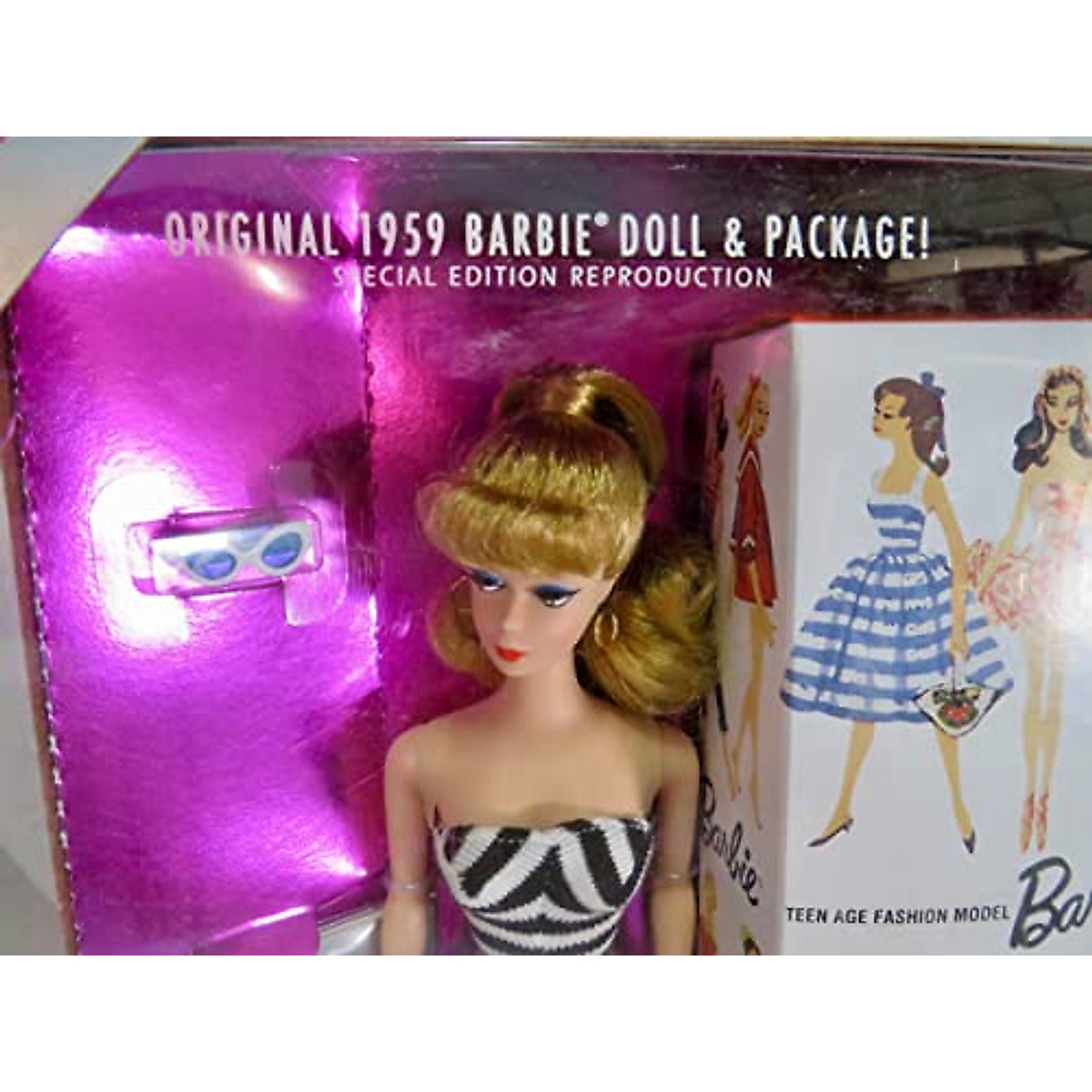 Original 1959 Blonde Barbie Doll 35th Anniversary Special Edition REPRODUCTION