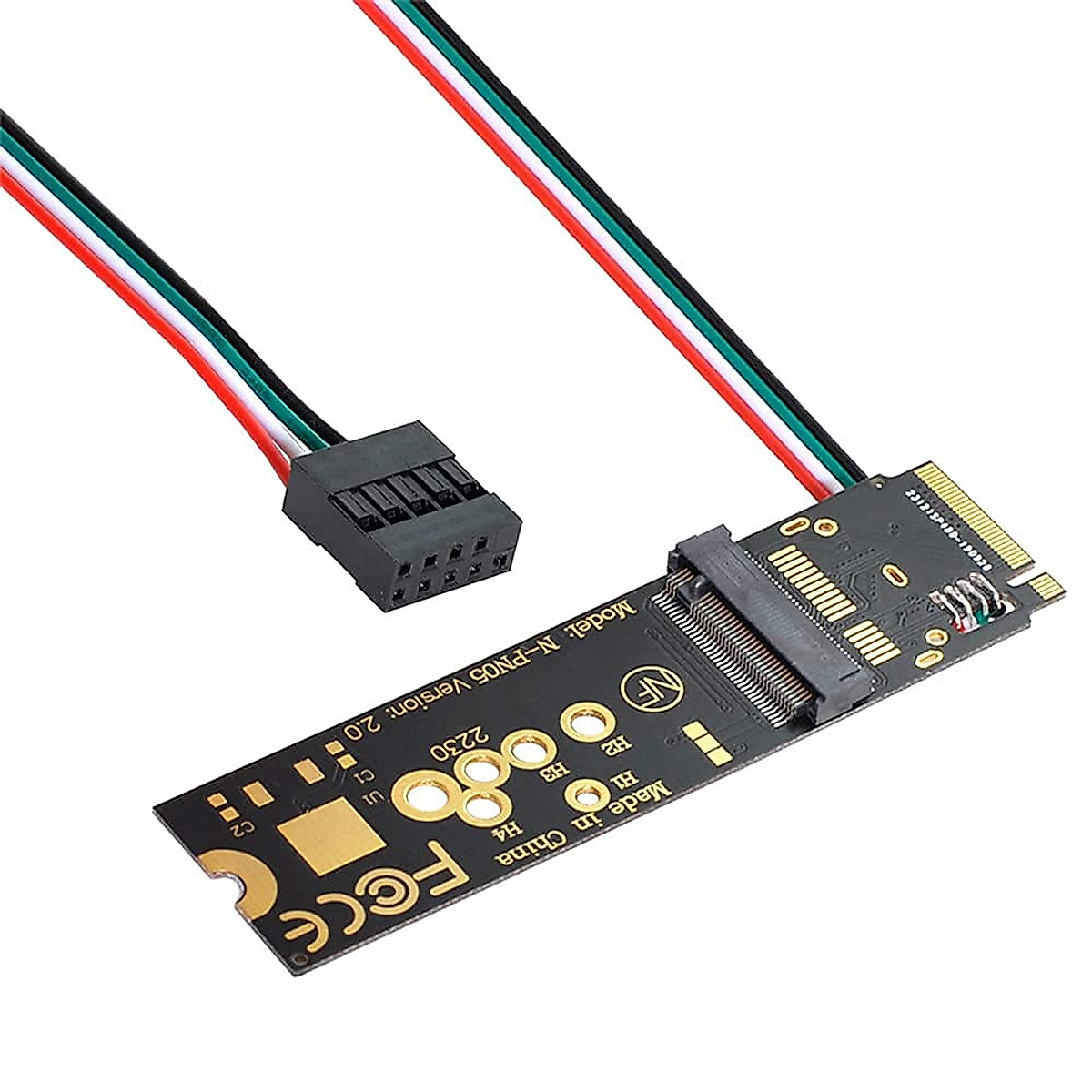 xiwai NGFF A/E-Key Card to M.2 NGFF Key-M NVME SSD Adapter for AX200