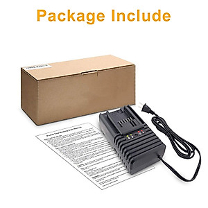 WA3868 18V/20V Quick Charger Compatible with Worx 20V Lithium Battery WA3525 WA3520 WA3578 WA3575 WA3512 Replacement for Worx WA3742 WA3732 WA3875 WA3847 WA3881 Charger