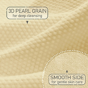 WOWOTEX Bamboo Rayon Disposable Face Towel Biodegradable Large Dry Face Wipes 60 Count/1 Box Extra Thick Soft Clean Facial Towels for Sensitive Skin, Makeup Removing, Facial Cleansing, Nursing, Travel