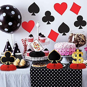 40 Pcs Casino Cutouts Las Vegas Casino Party Decorations Poker Silhouette for Casino Poker Theme Birthday Party Supplies School Bulletin Board Craft Home Wall Decor