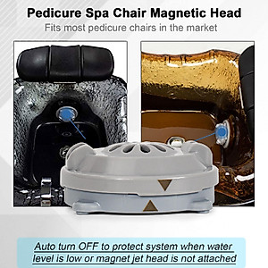 RO6G Pedicure Chair Magnetic Jet Head BF-004 for Pedicure Foot Spa Chair |spa Massage Chair| Tubs Spa Chairs Accessories,Portable Jet Spa - 2 Pack