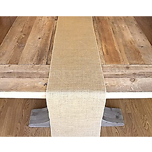 CleverDelights 12" Premium Burlap Roll - 50 Yards - No-Fray Finished Edges - Natural Jute Burlap Fabric