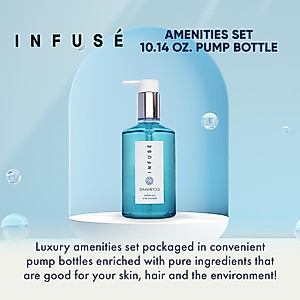 Terra Pure Infuse Shampoo, Retail Size Hotel Amenities, 10.14 oz. (Single)