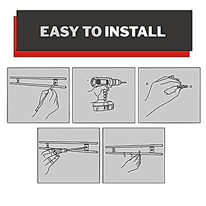 Magnetic Knife Holder, Stainless Steel 18-Inch Magnetic Knife Rack with 6 Removable Hooks, Ergonomic Tool Magnet Bar and Knife Strip with Installation Hardware – Any Kitchen Stuff