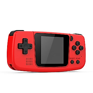 HKYRD Powkiddy Q36 Mini Handheld Game Console Retro Open Source System 32G/2000 Games (Red)