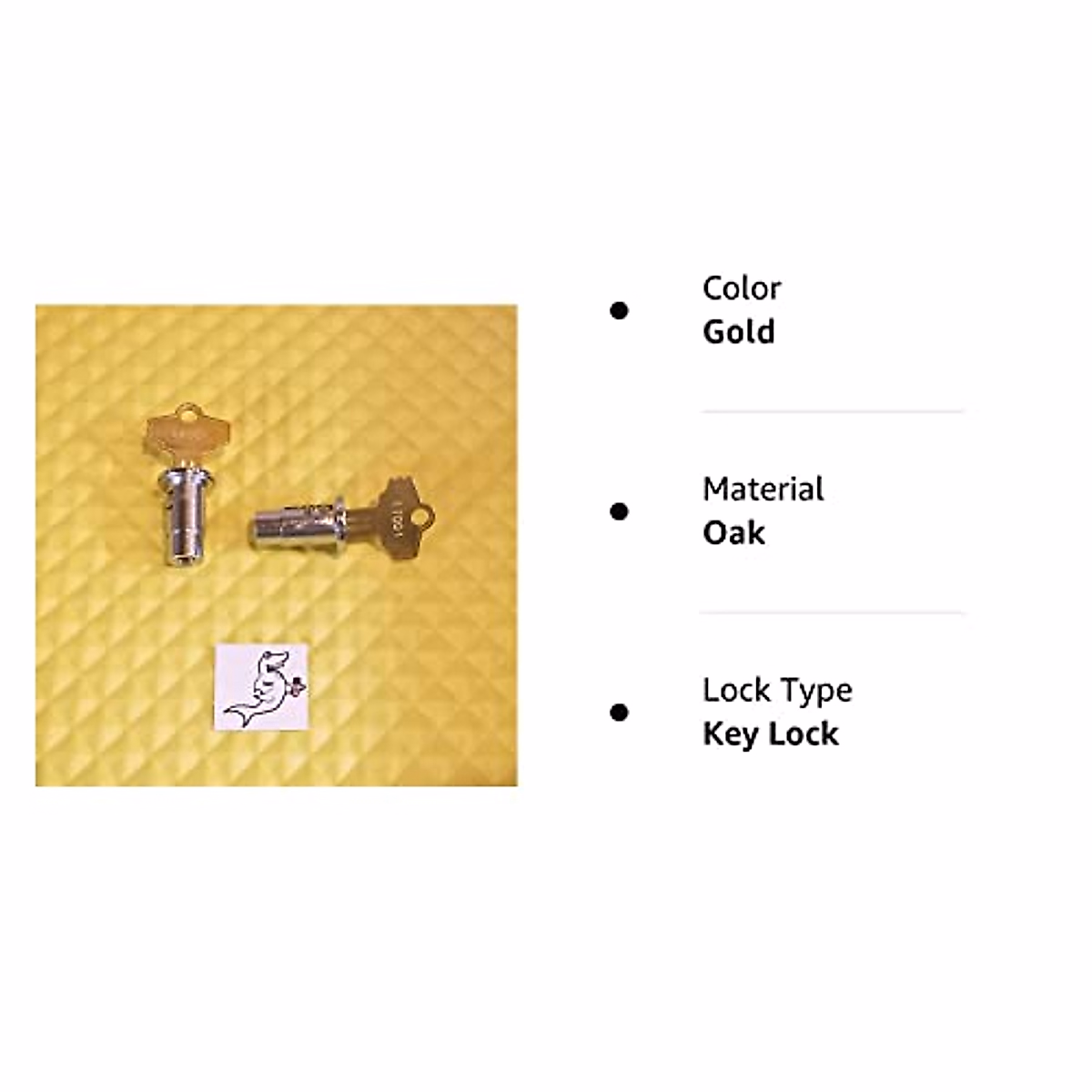 Northwestern, Eagle, Oak, A&A, KOMET Gumball Machine #17001 (2) Locks & Keys 1/4" Threaded to Locking Rod