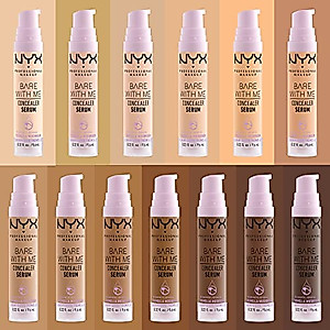 NYX PROFESSIONAL MAKEUP Bare With Me Concealer Serum, Up To 24Hr Hydration - Vanilla