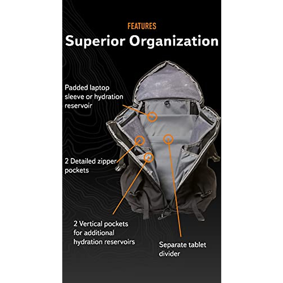 Mystery Ranch 2 Day Backpack - Tactical Daypack Molle Hiking Packs, Black, L/XL