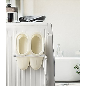 Yamazaki Clothes Home Magnet Hanger Storage Rack-Small Hanging Organizer | Steel | Laundry, One Size, White