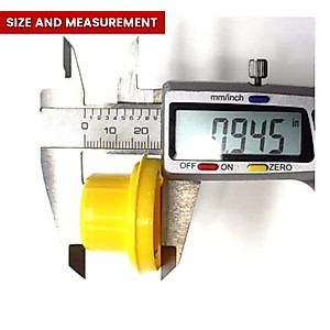 KP KOOL PRODUCTS 10 Pack Replacement Yellow SPOUT CAPS Top Hat - blitz gas can spout replacement - Fit 900302 900092 900094 Aftermarket Gas can nozzle - 5 gallon gas can spout (Spout not included)