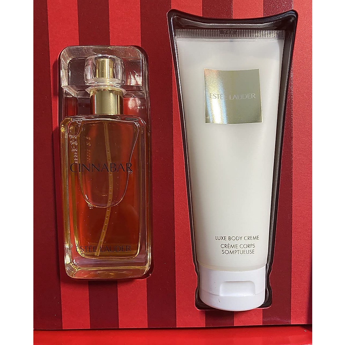 Estee Lauder Cinnabar Exotic Duo Eau De Parfum 1.7 Fl. Oz. Body Lotion 3.4 Fl. Oz. For Women Set
