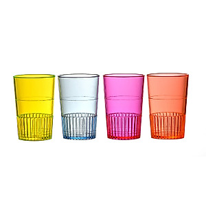 Fineline Settings Quenchers Mixed Colors-Blue, Orange Red and Yellow 1.5 oz Neon Shooters, Case of 300