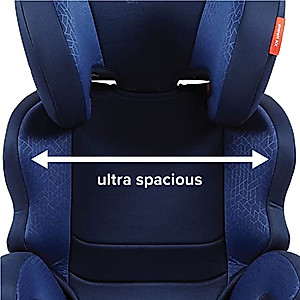 Diono Everett NXT High Back Booster Car Seat with Rigid Latch, Lightweight Slim Fit Design, 8 Years 1 Booster Seat, Blue