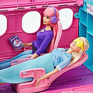 Barbie Airplane Playset, Dreamplane with 15+ Accessories Including Puppy, Snack Cart, Reclining Seats and More (Amazon Exclusive)